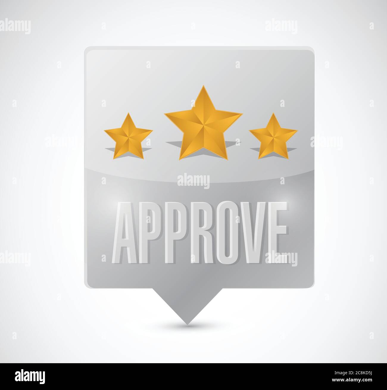 Approve message bubble illustration design over a white background ...