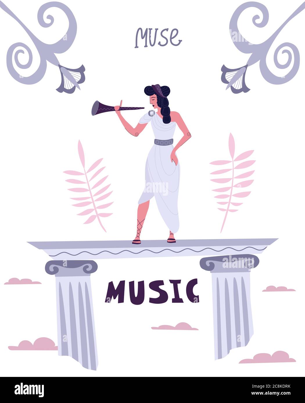 Greek mythology muse of tragedy and drama, theater and music, Greek ...