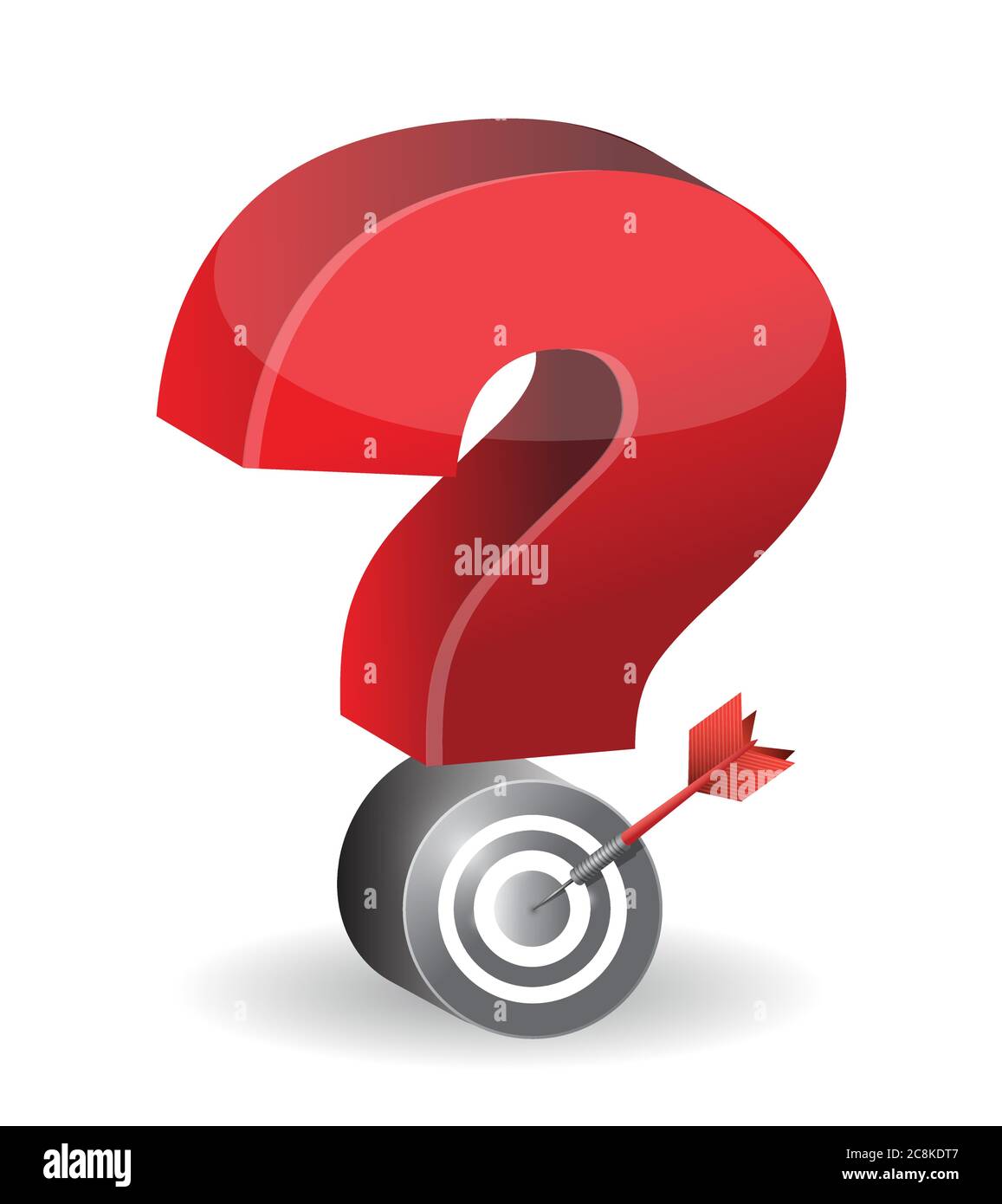 Check mark target illustration design over a white background Stock ...