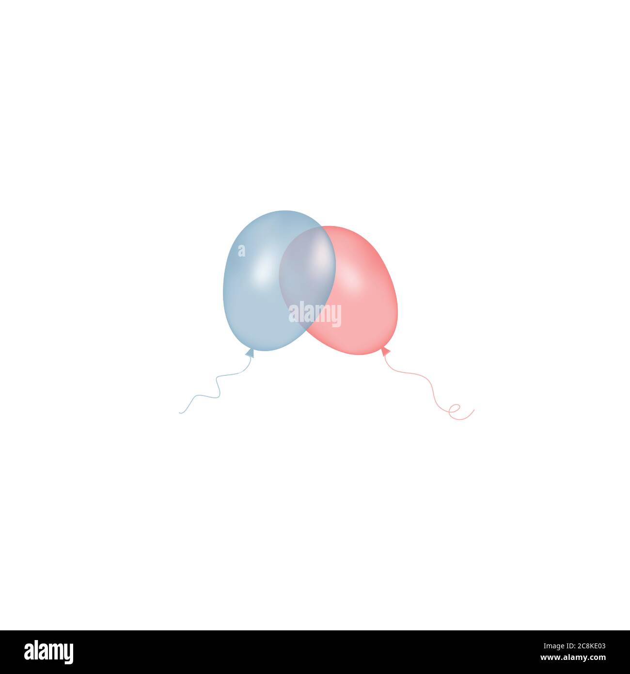 2 balloons cartoon Stock Vector Images - Alamy