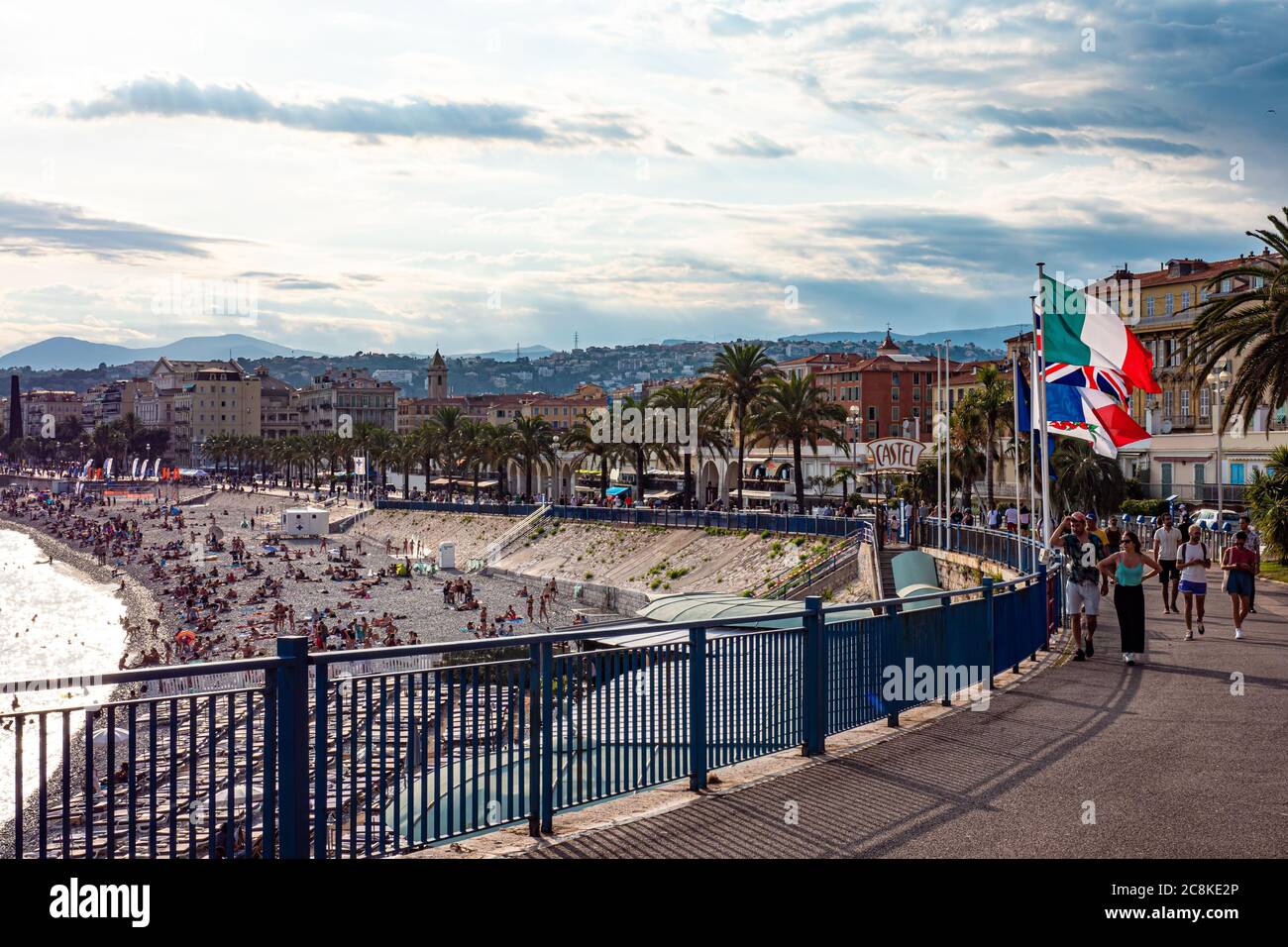 Beautiful seafront of Nice at the Cote D Azur - CITY OF NICE, FRANCE ...