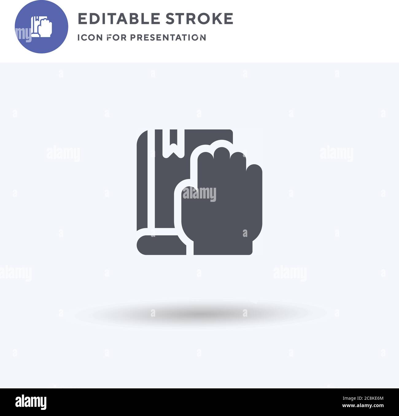 Oath icon vector, filled flat sign, solid pictogram isolated on white ...