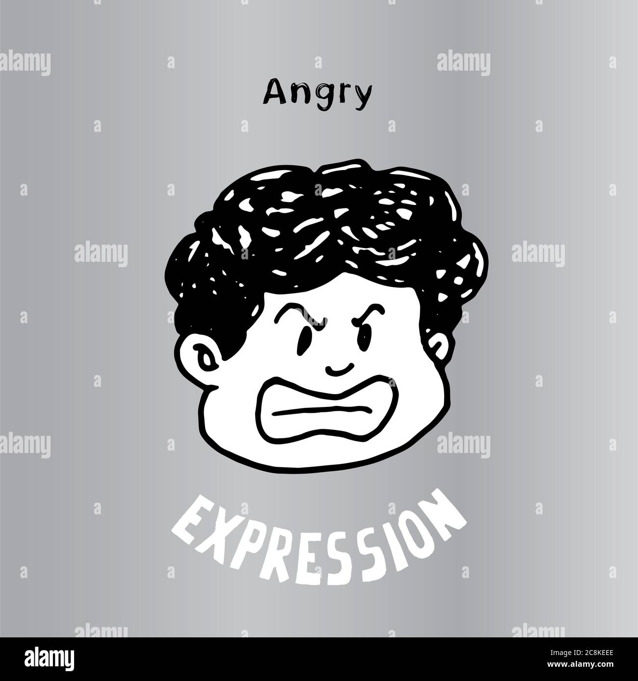 Cartoon Angry Face High Resolution Stock Photography and Images - Alamy