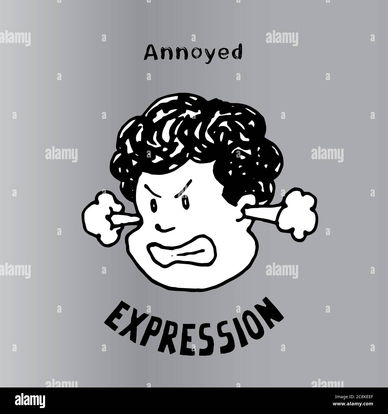 Interested Face Clip Art