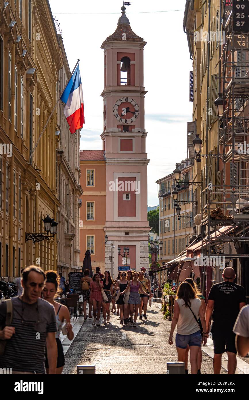 The historic district of Nice with its colorful buildings - CITY OF ...