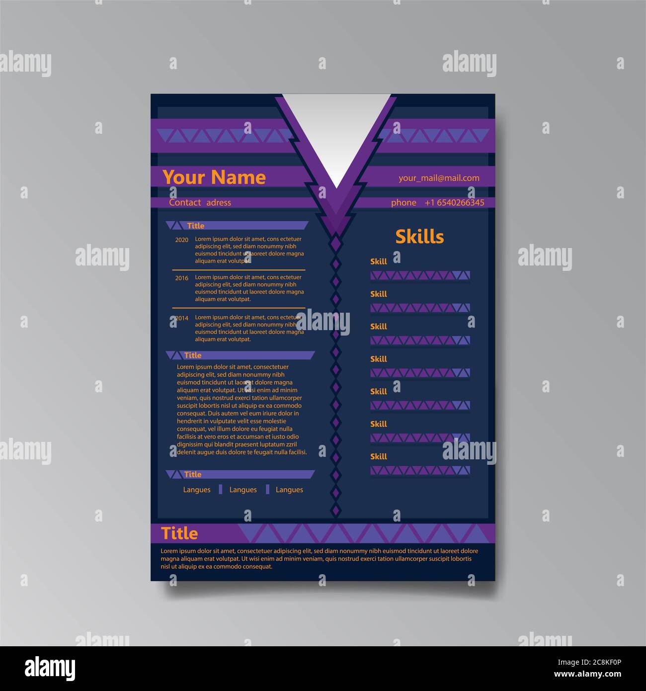 Flayer template hi-res stock photography and images - Alamy