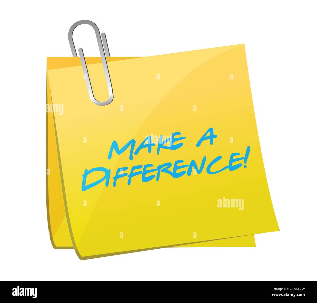 Make a difference illustration design over a white background Stock ...