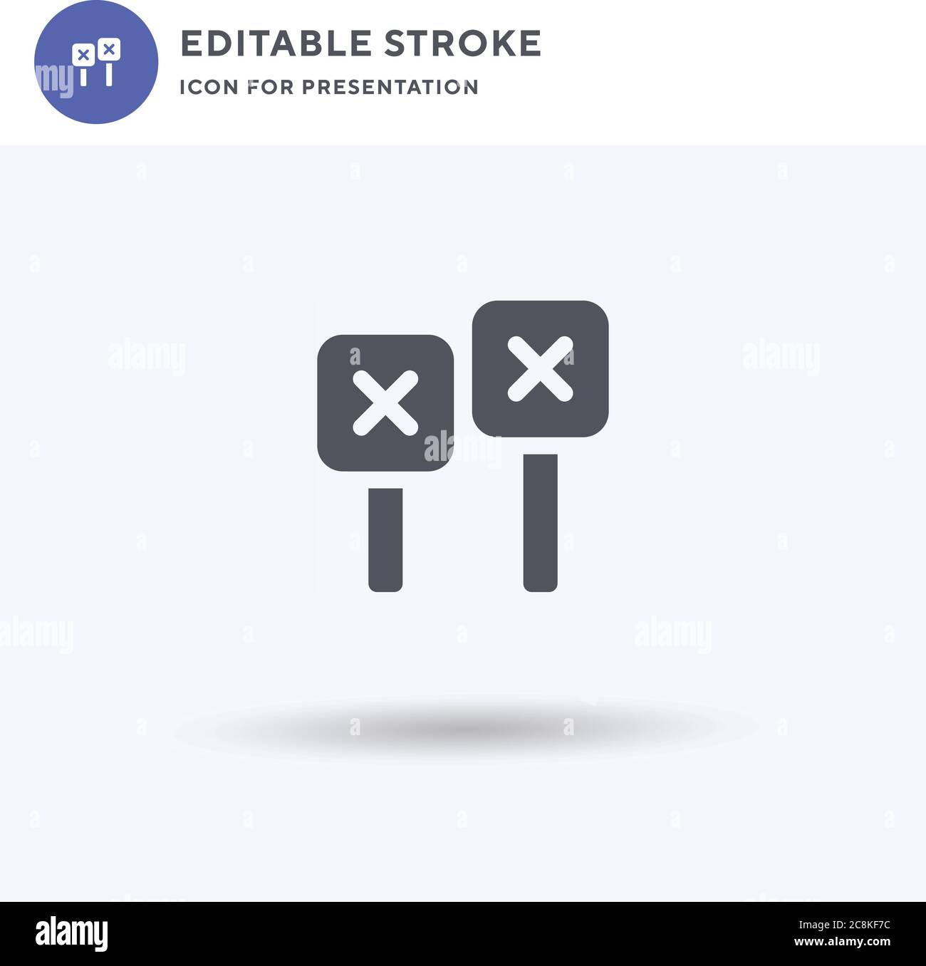 Cross icon vector, filled flat sign, solid pictogram isolated on white ...
