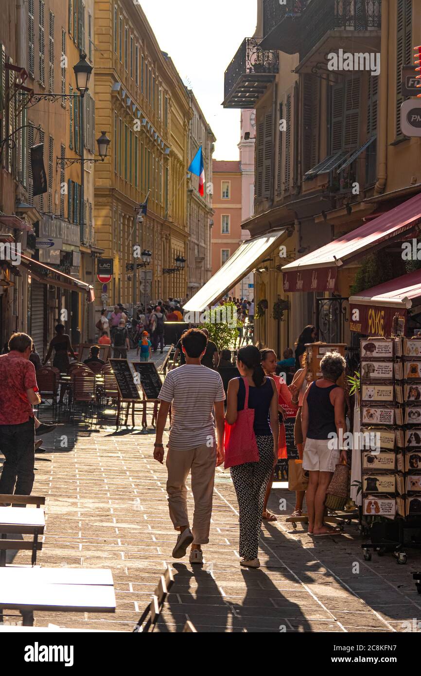 The historic district of Nice with its colorful buildings - CITY OF ...
