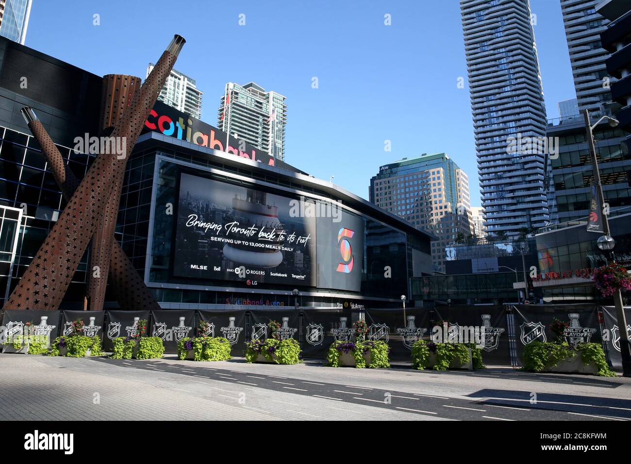 24th July 2020, Toronto Ontario Canada - Scotiabank Arena In is ready ...
