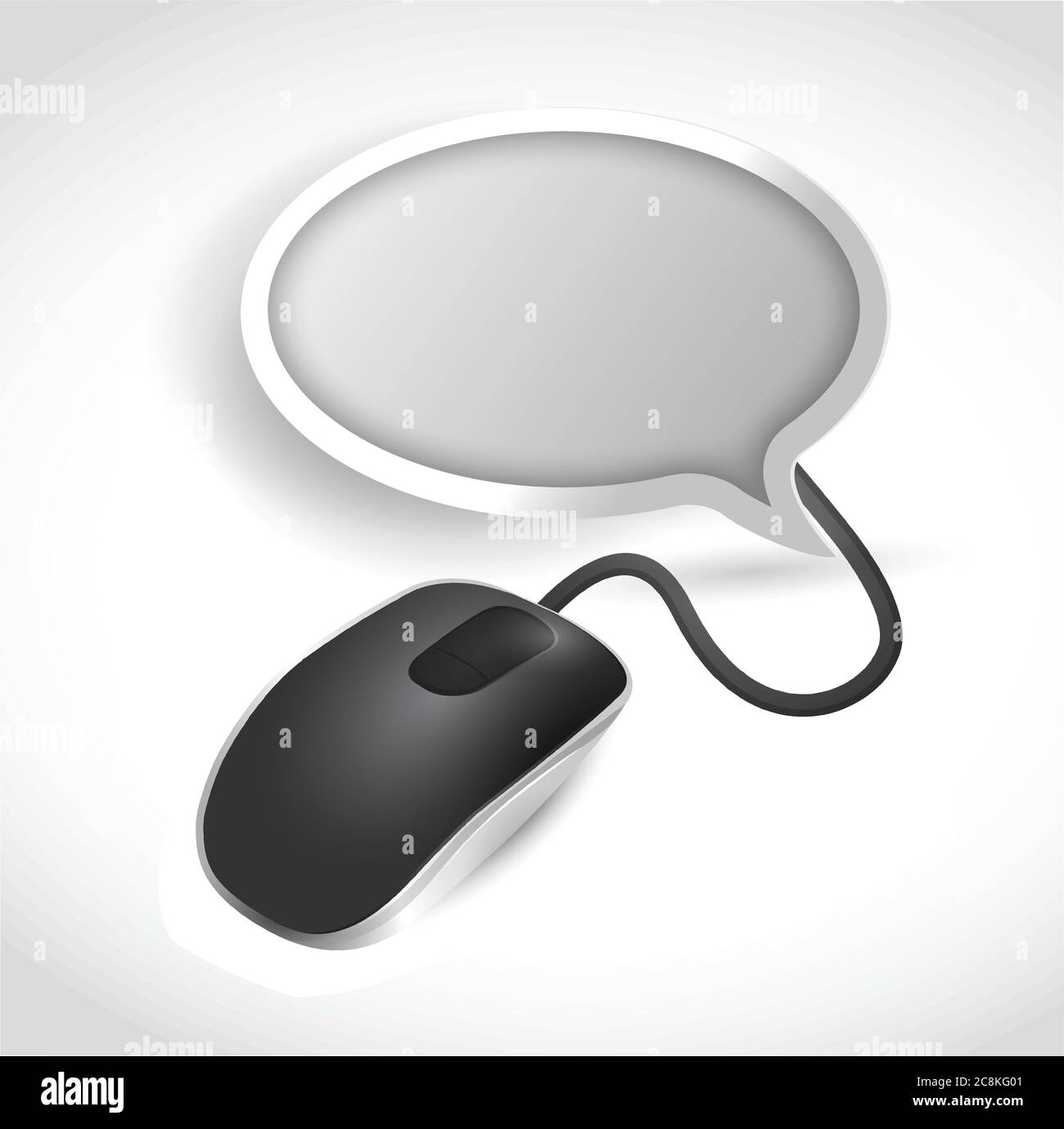 Studio shot white mouse mouse Stock Vector Images - Alamy