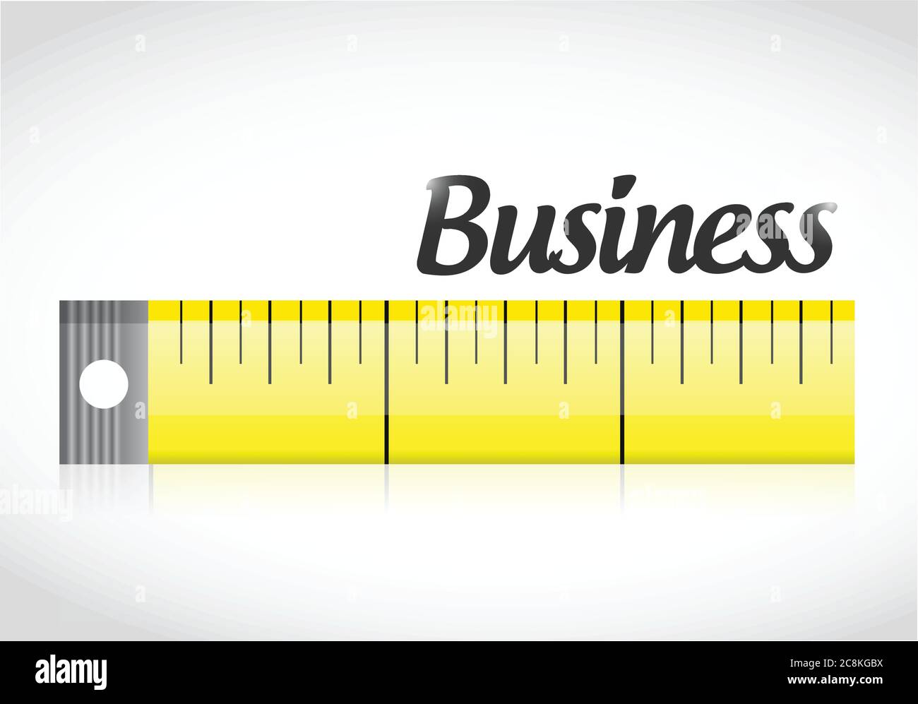 Business measure concept illustration design over a white background ...