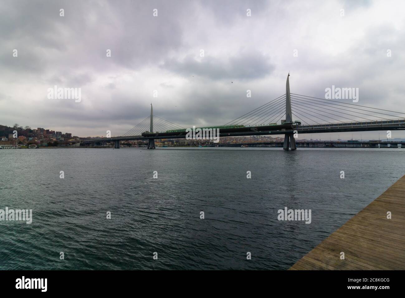 Halic Metro Bridge in Istanbul Stock Photo - Alamy