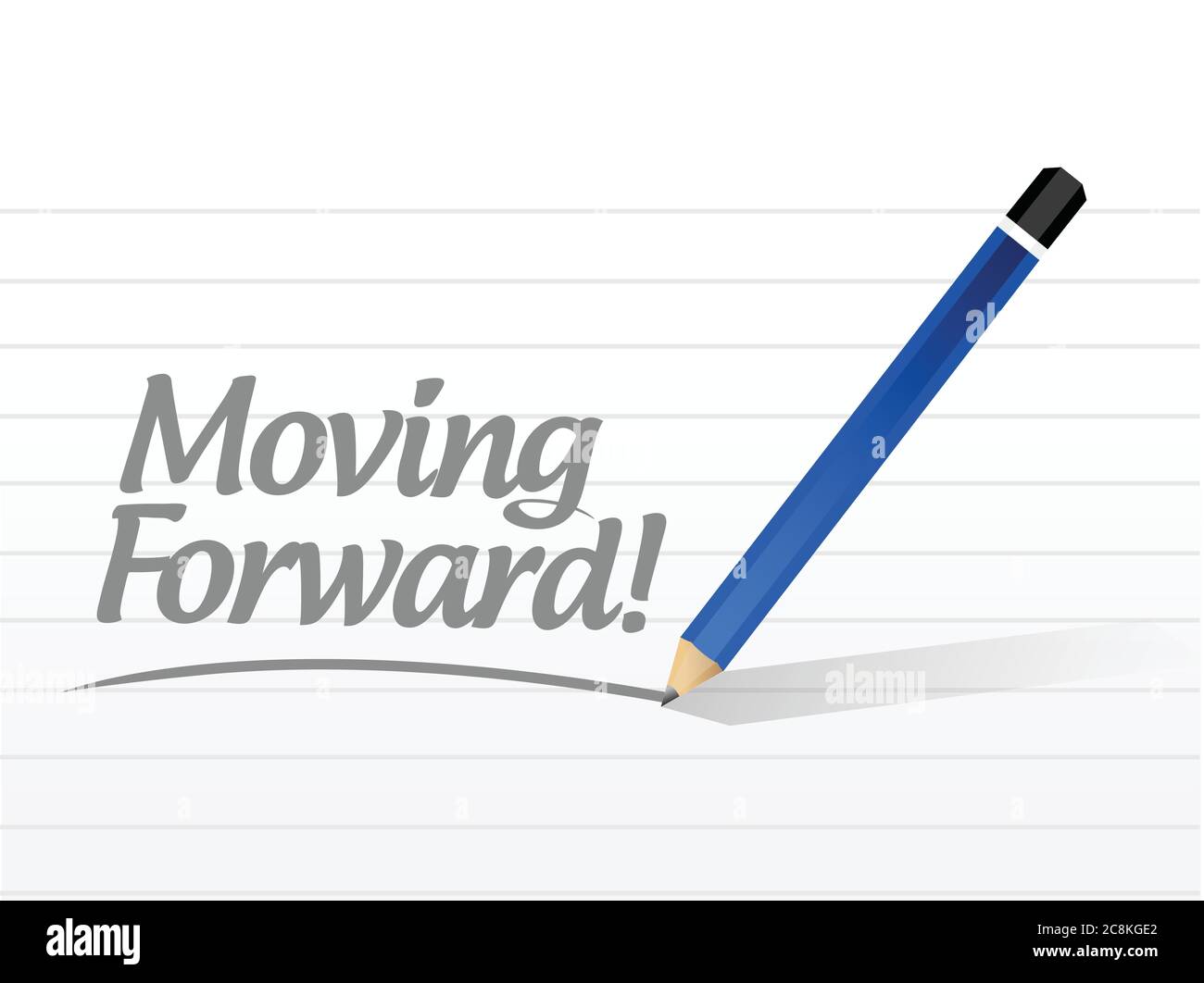 Moving forward message illustration design over a white background Stock Vector Image & Art - Alamy