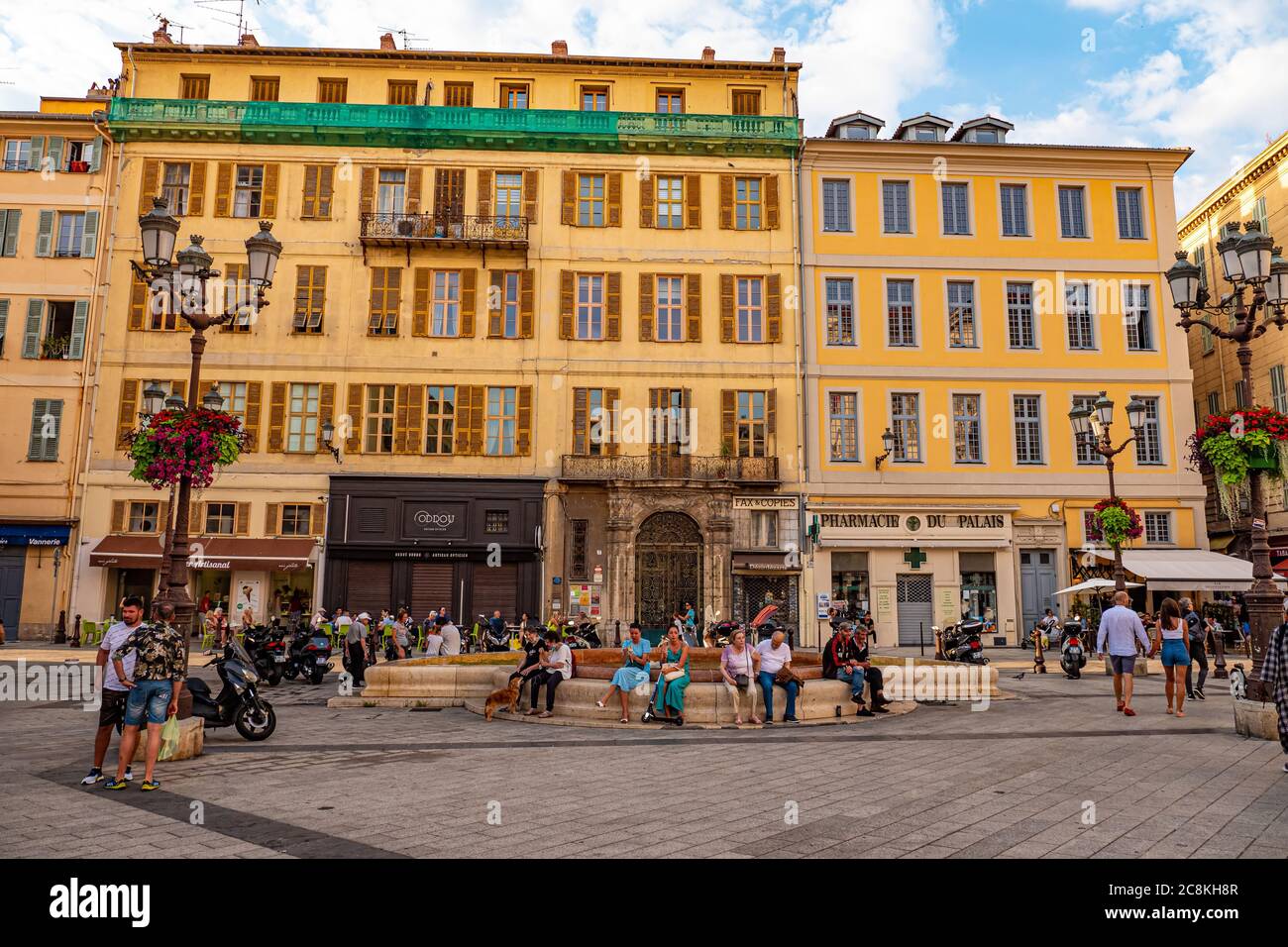 Palace Square in Nice - CITY OF NICE, FRANCE - JULY 10, 2020 Stock ...