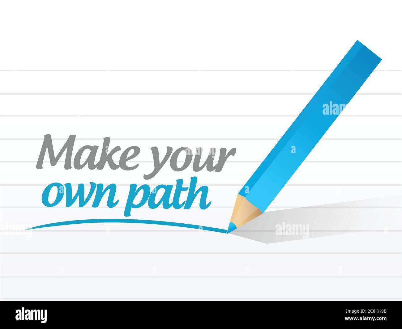 Make your own path message illustration design over a white background Stock Vector Image & Art ...