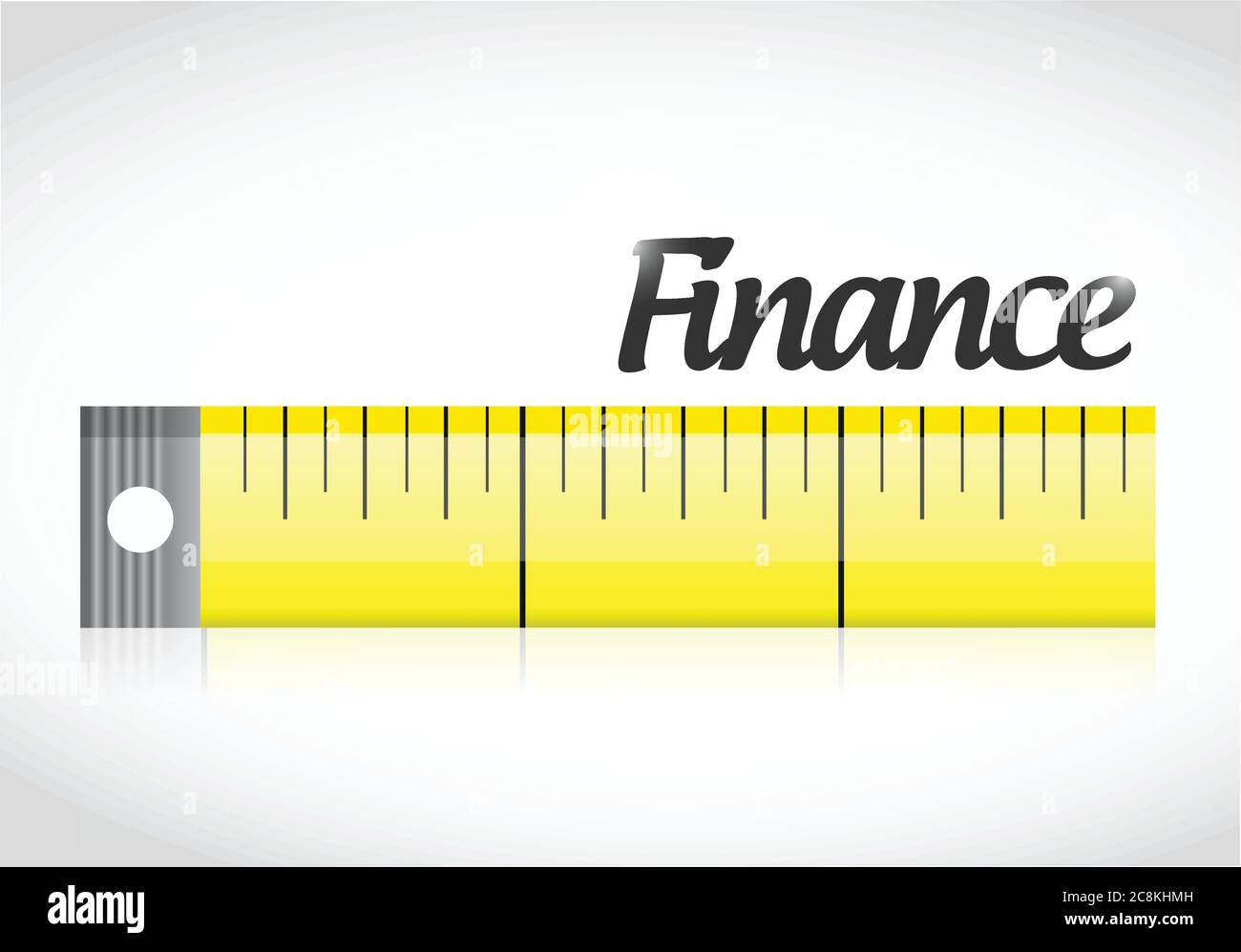 Measure finance concept illustration design over a white background ...