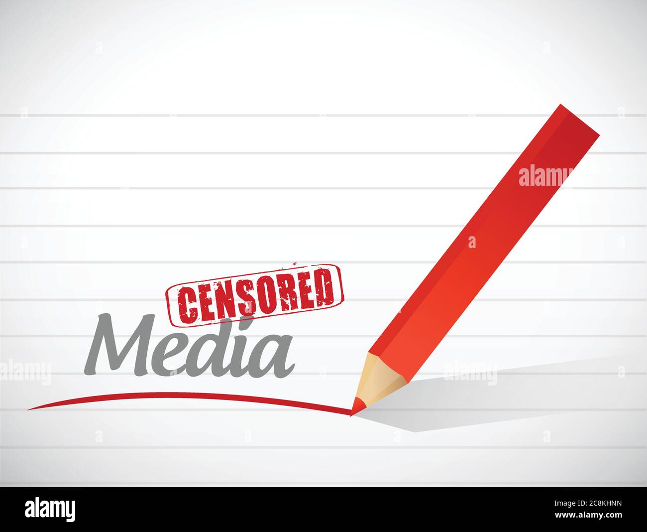 Censor media Stock Vector Images - Alamy