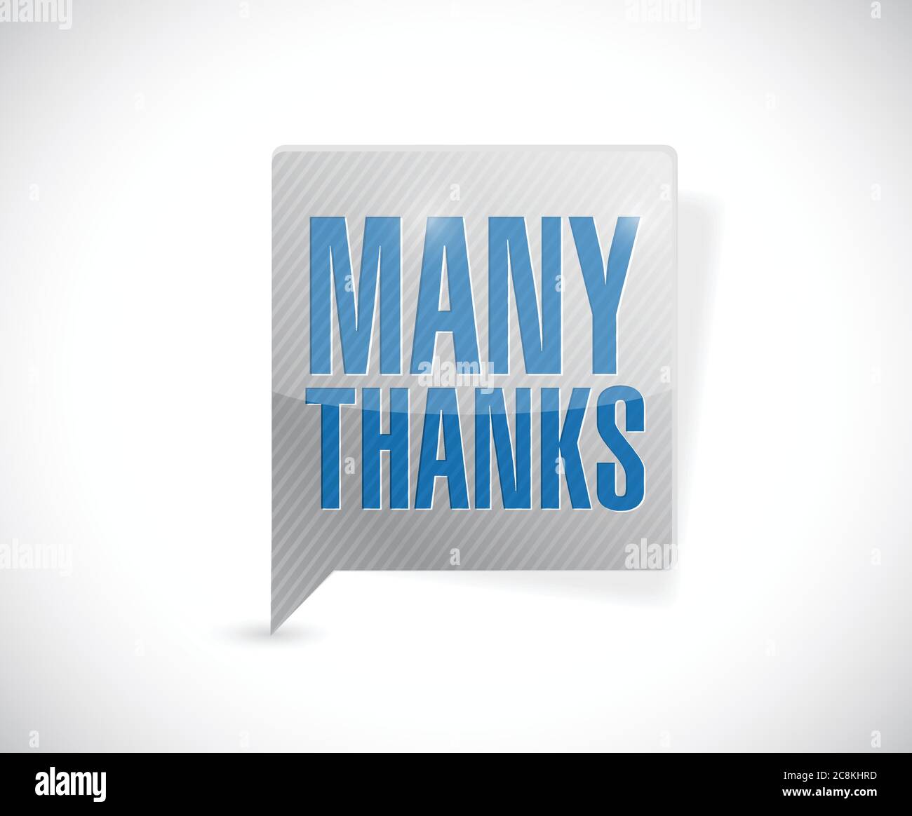 Many thanks image Stock Vector Images - Alamy