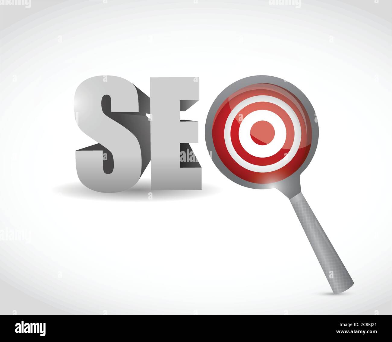Target seo illustration design over a white background design Stock ...