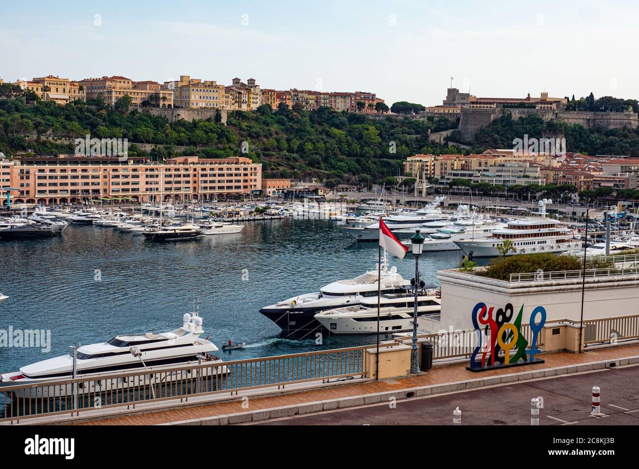 Harbor of Monte Carlo in Monaco - CITY OF MONTE CARLO, MONACO - JULY 11 ...