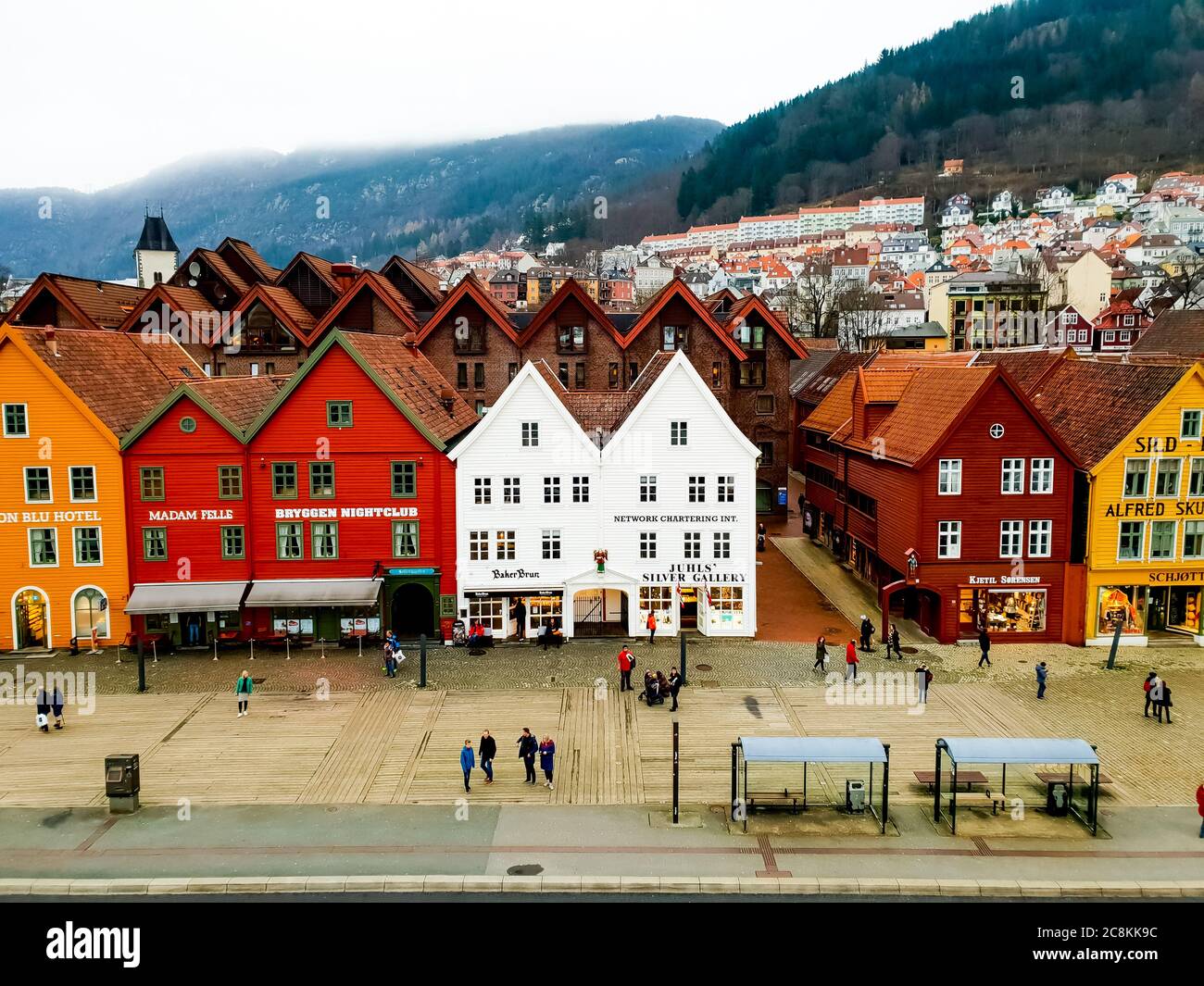 Bryggen in Bergen Stock Photo - Alamy