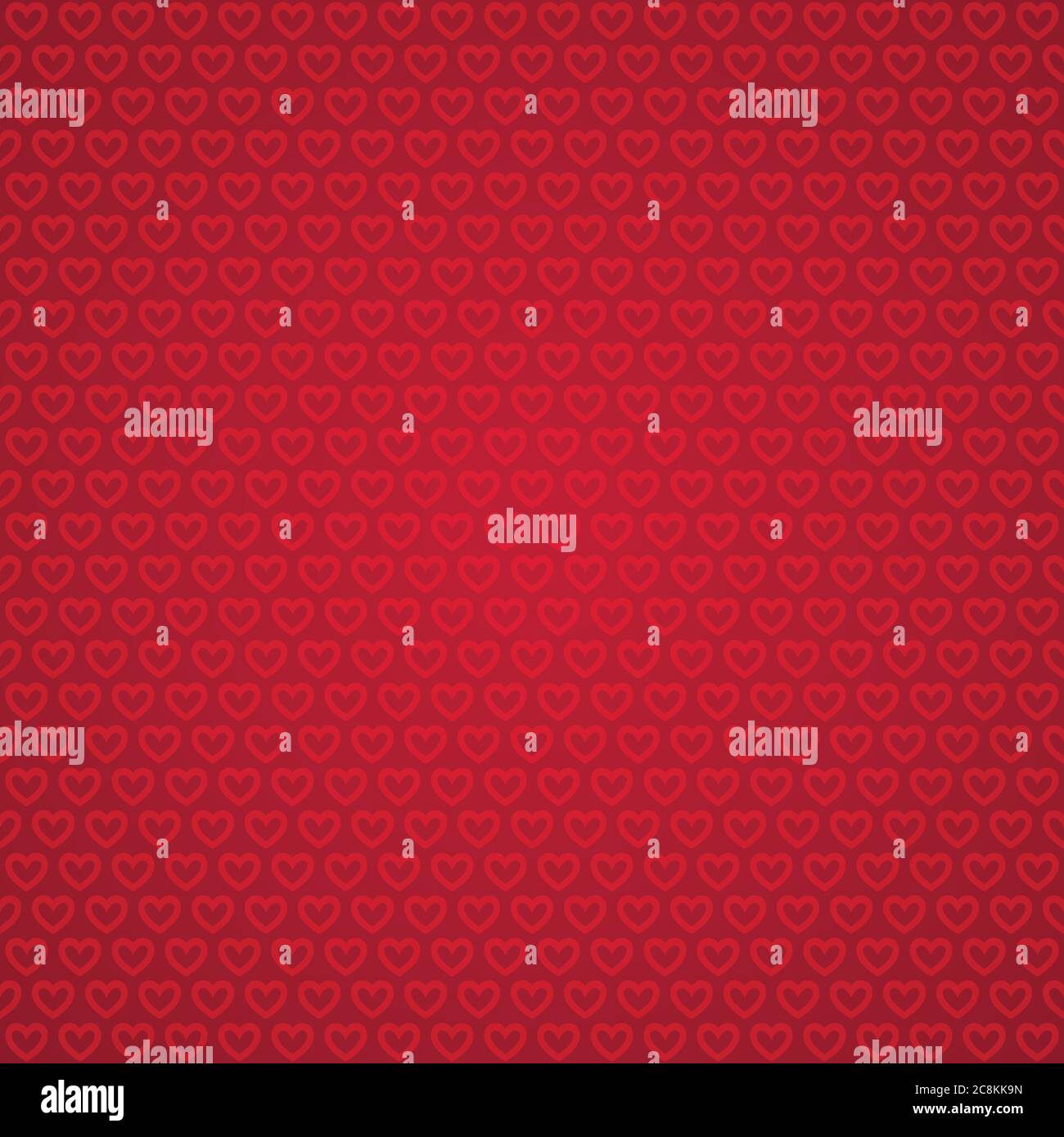 Heart shapes in rows on red background. Abstract love background Stock ...