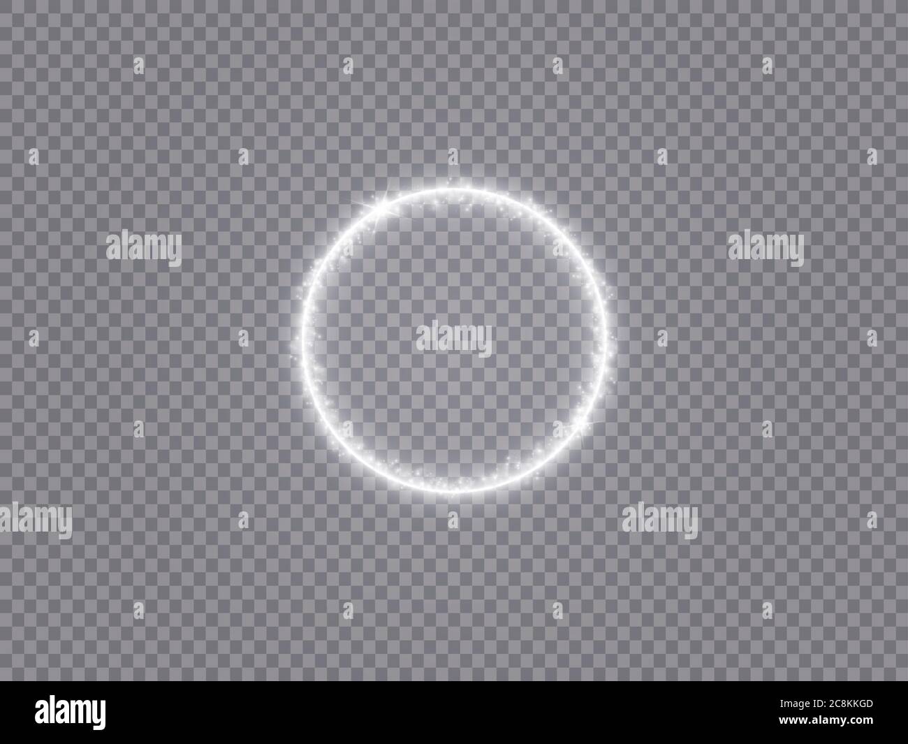 Round shiny frame background with lights. Abstract luxury light ring ...