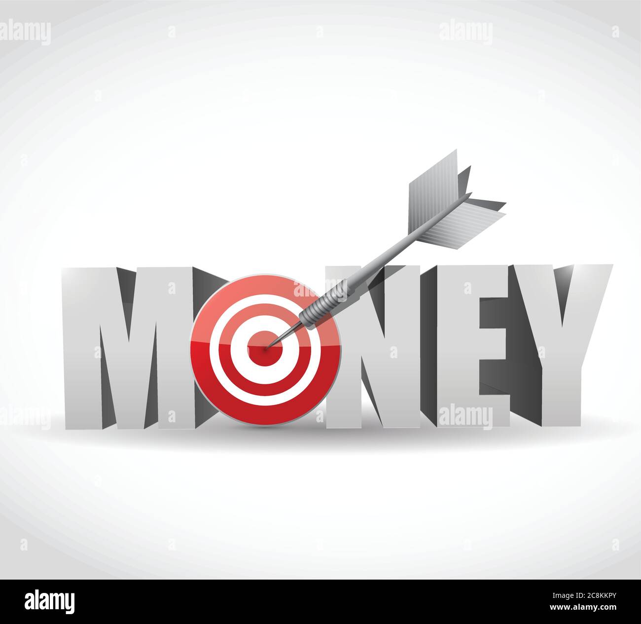 Money target dart illustration design over a white background Stock ...