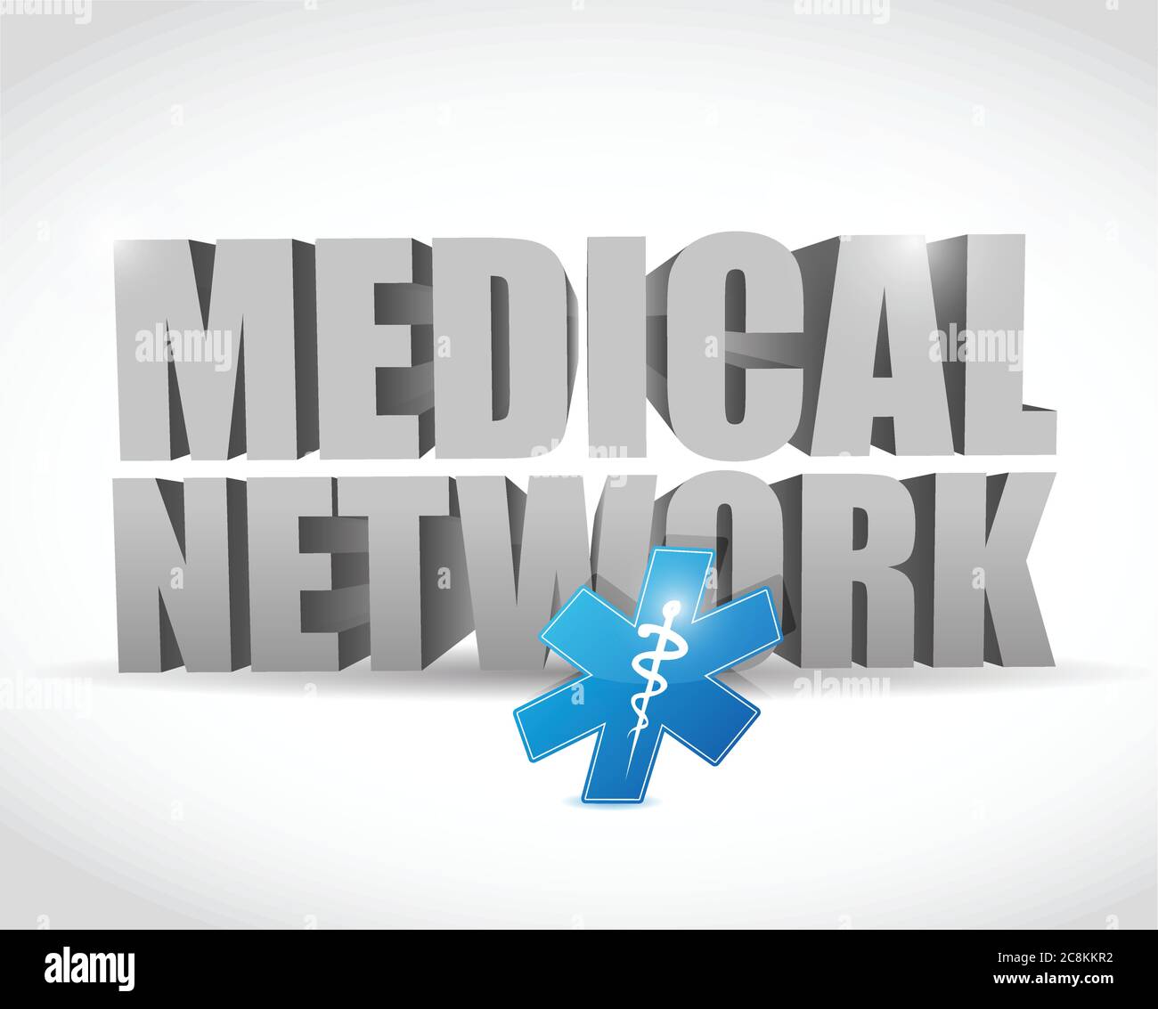 Medical network illustration design over a white background Stock ...