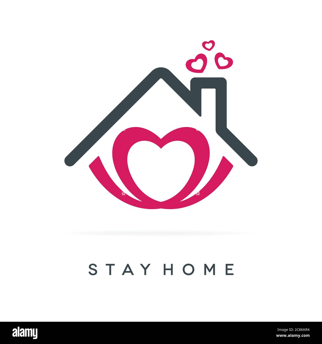Stay home concept design. Coronavirus Covid-19 pandemic social ...