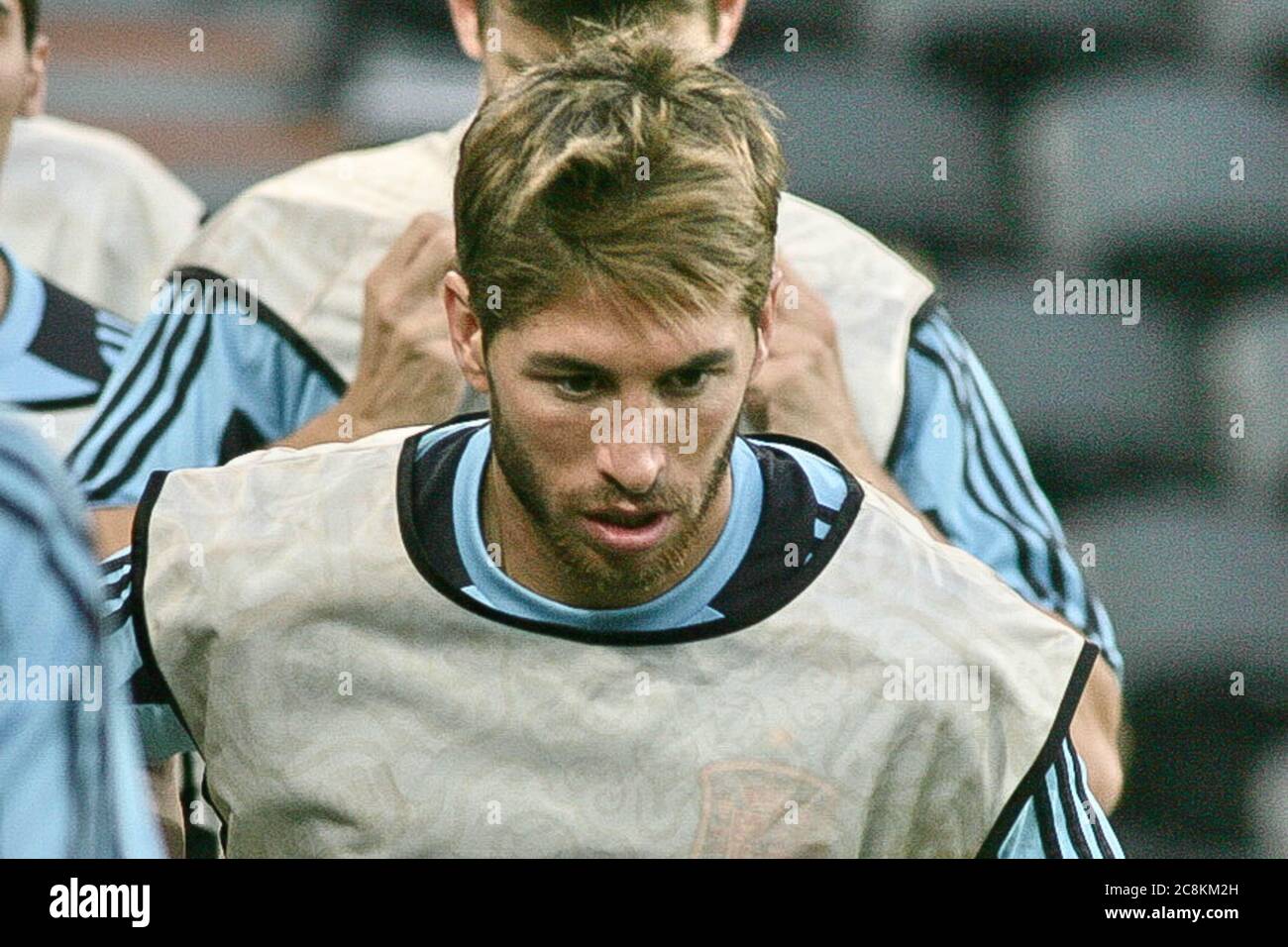 Sergio Ramos During the Euro 2012, Entrainement Team France - on June ...