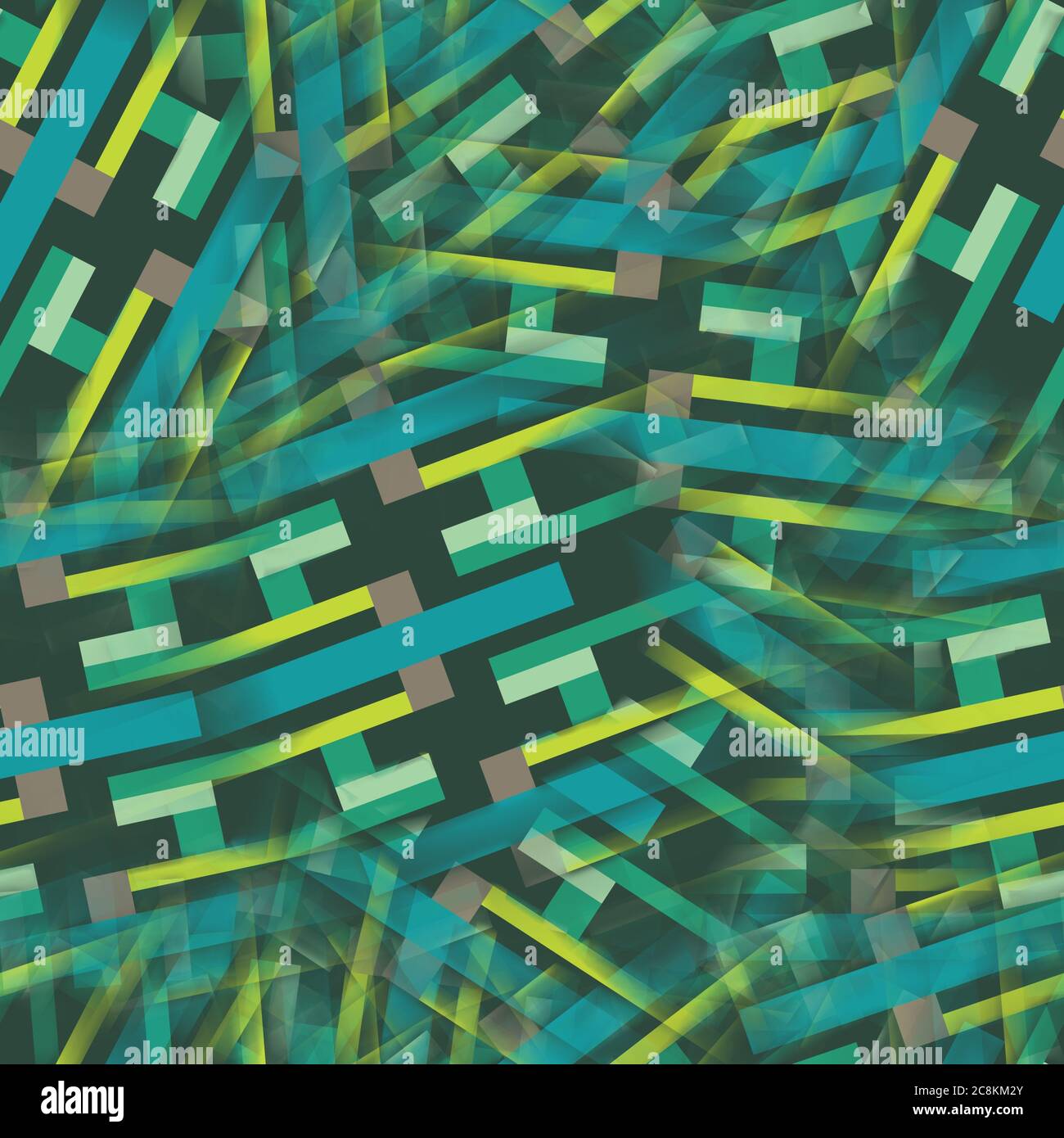 Seamless geo pattern jumbled colorful shapes Stock Photo - Alamy