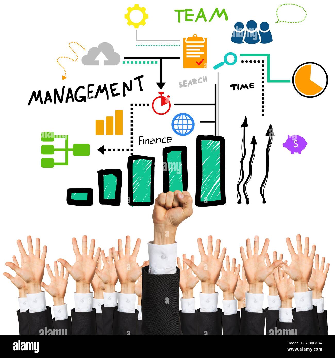 Business and teamwork concept Stock Photo - Alamy