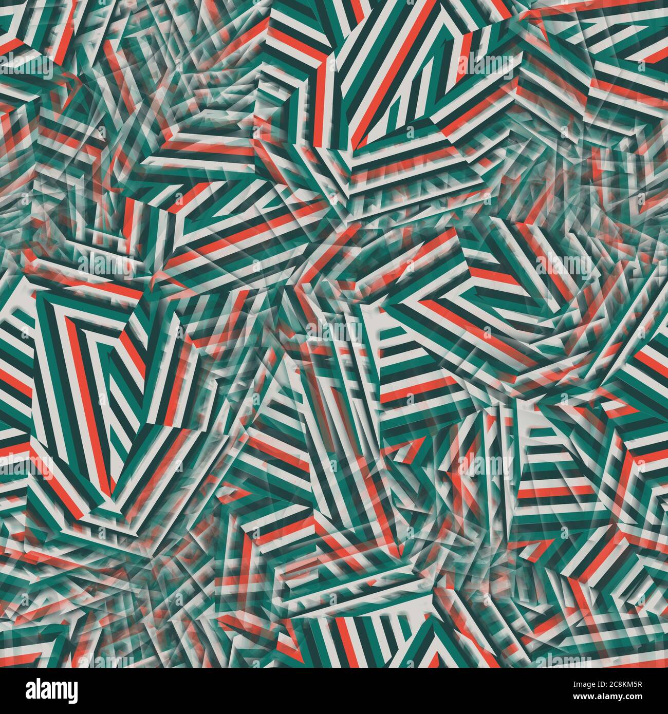 Seamless geo pattern jumbled colorful shapes Stock Photo - Alamy