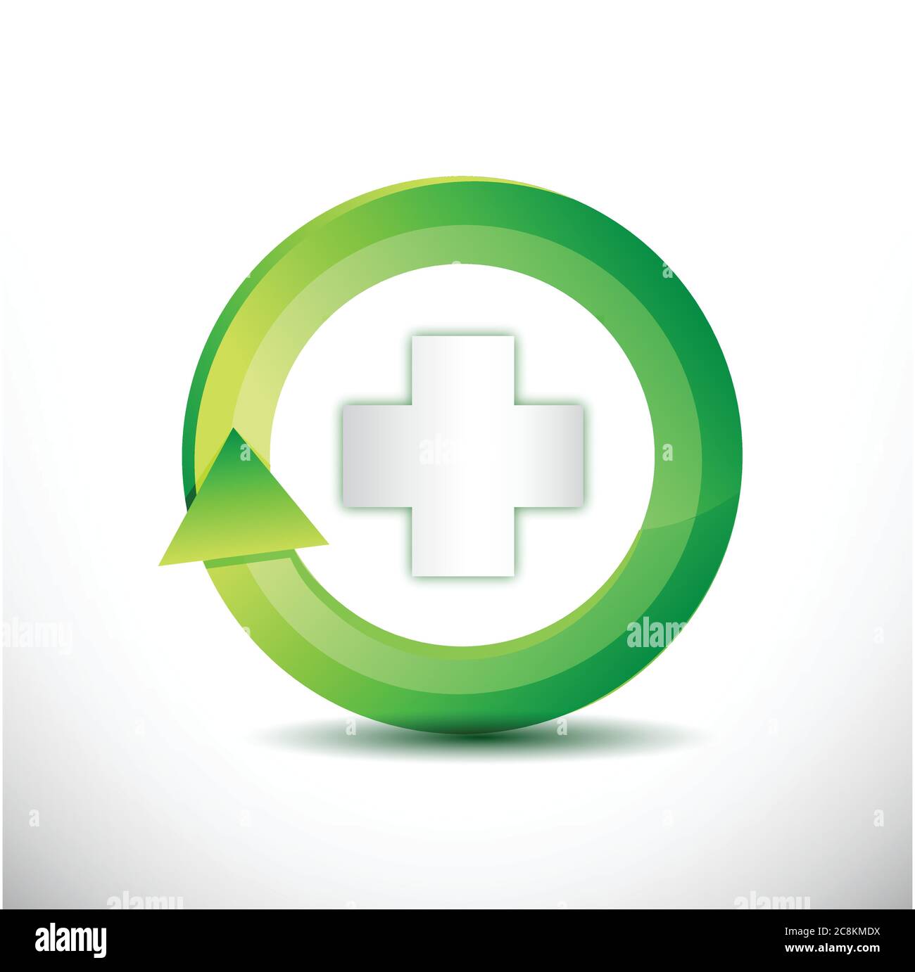 Green rotating cycle illustration Stock Vector Images - Alamy