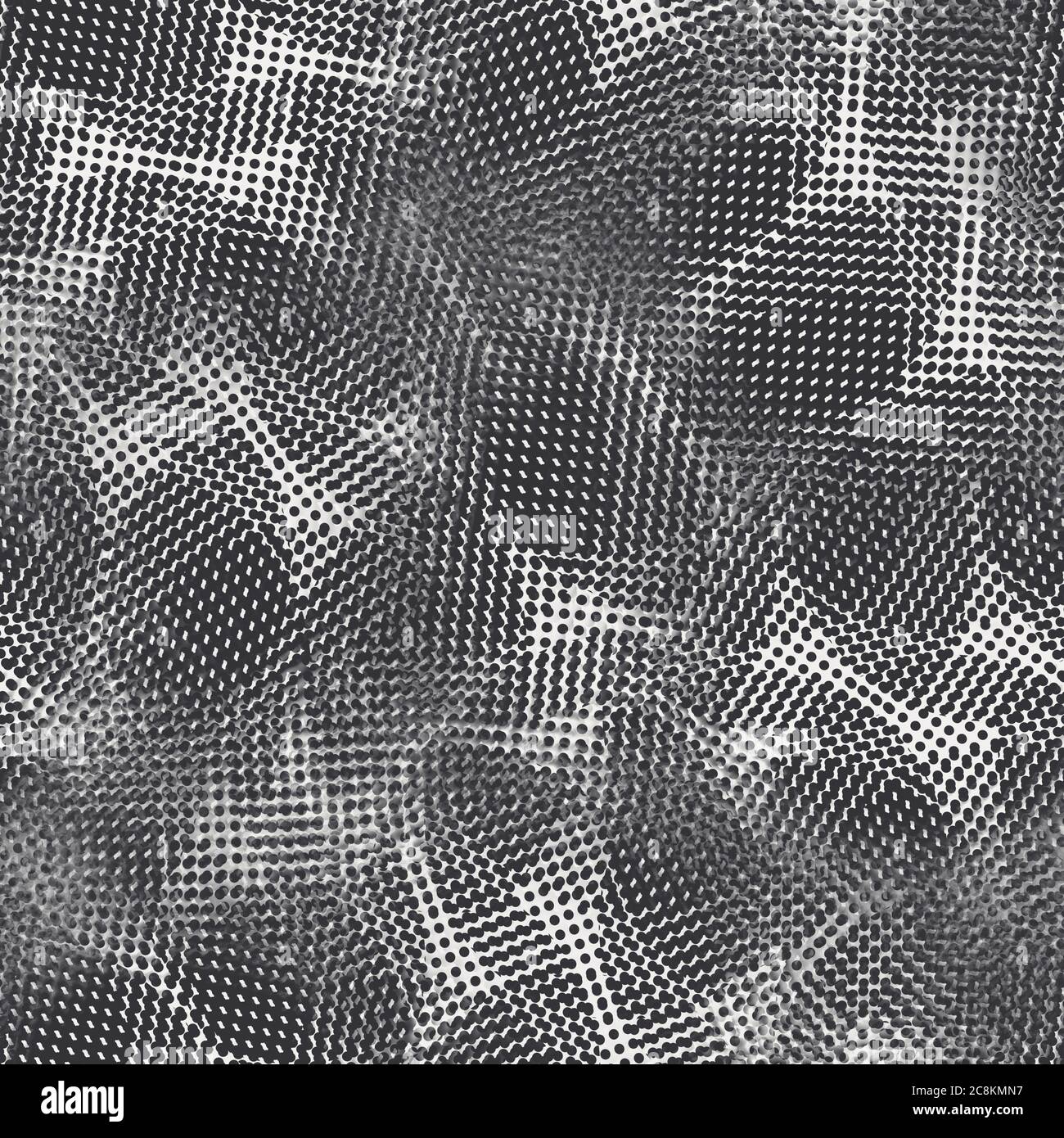 Seamless moire pattern jumbled black white design Stock Photo - Alamy