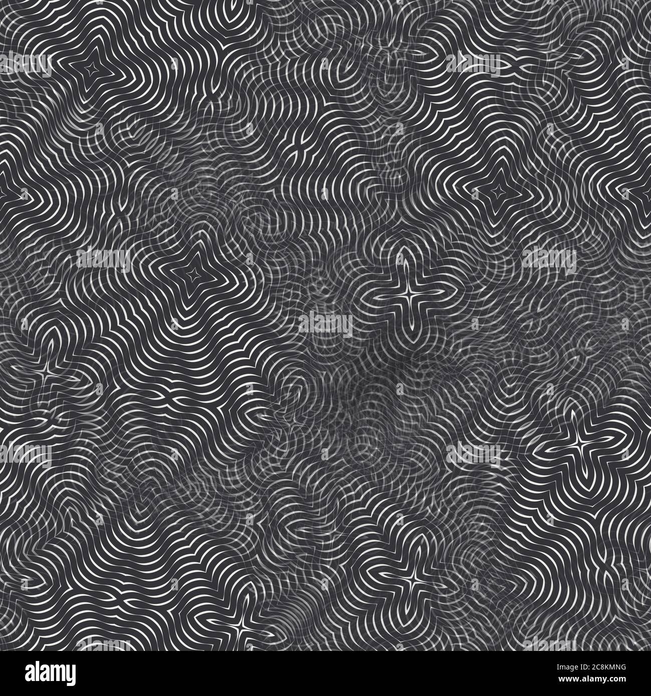 Seamless moire pattern jumbled black white design Stock Photo - Alamy