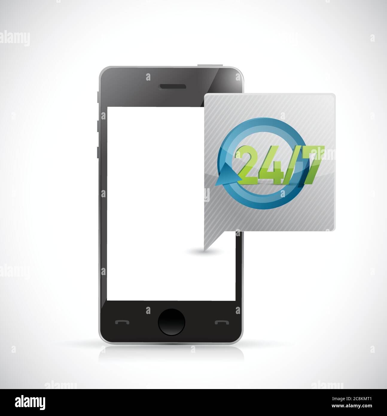 24 by 7 24 hour a day service Stock Vector Images - Alamy