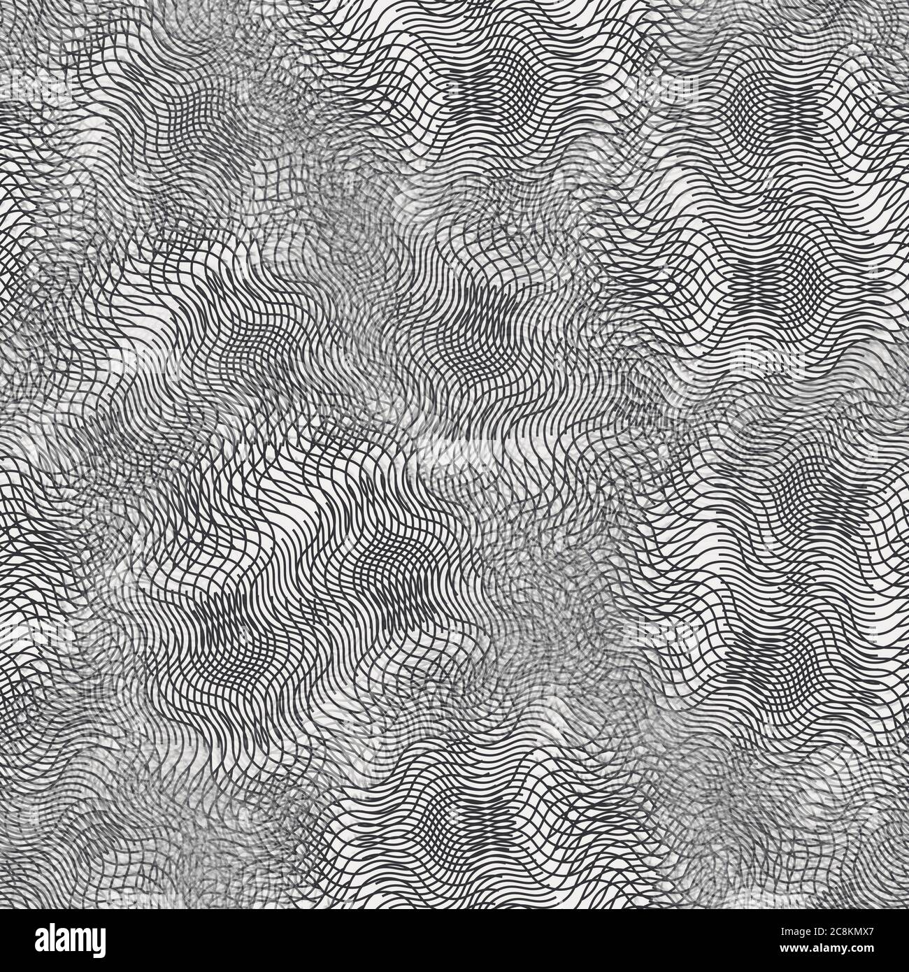 Seamless moire pattern jumbled black white design Stock Photo - Alamy