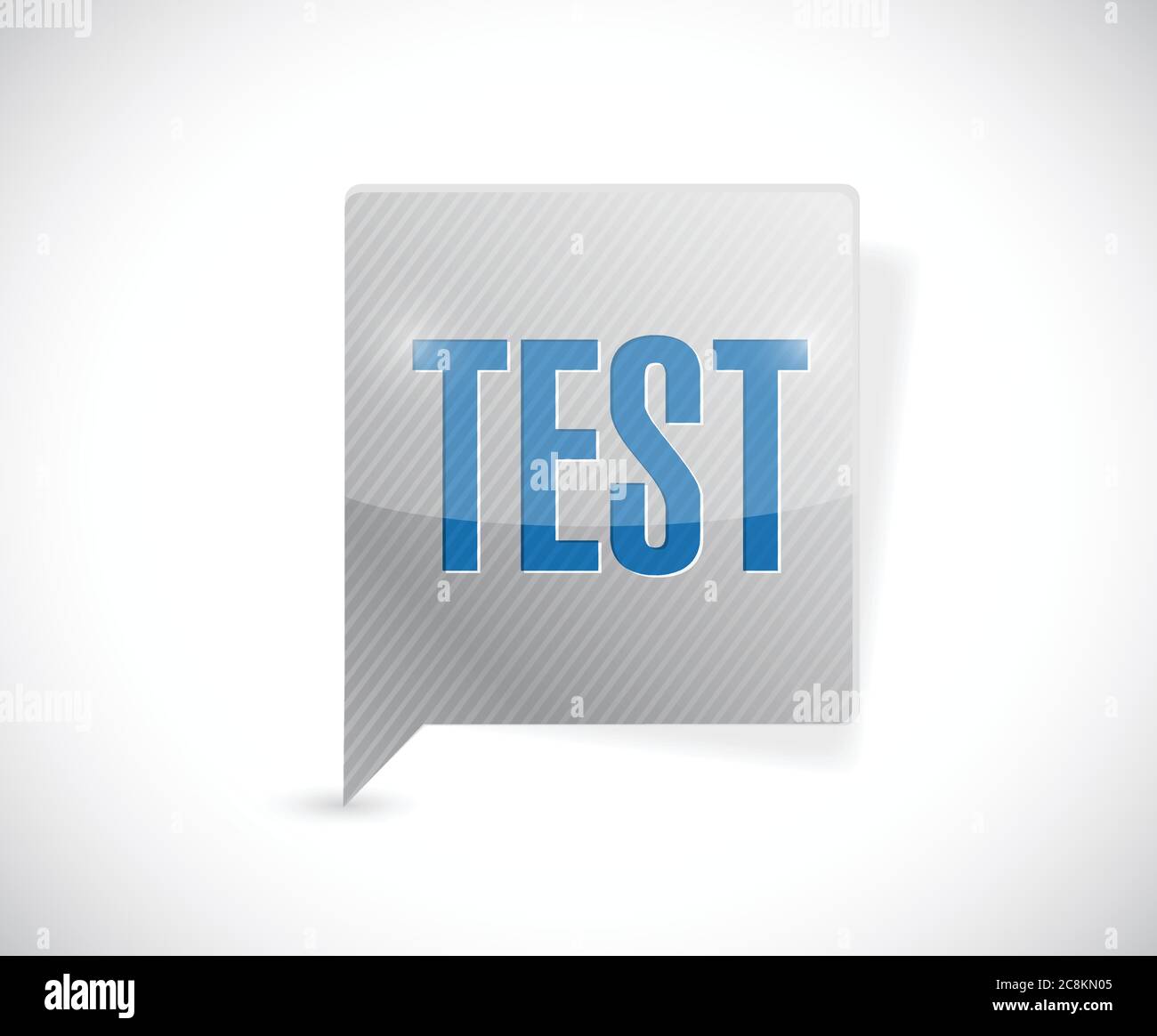 Test message bubble illustration design over a white background Stock ...