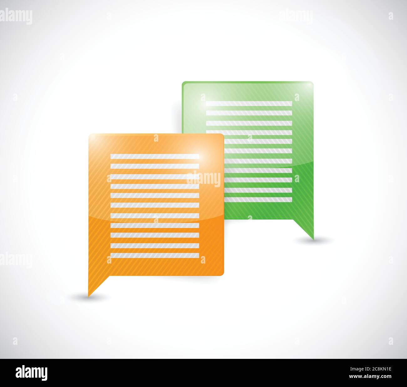 Colorful message bubbles. communication concept. illustration design ...