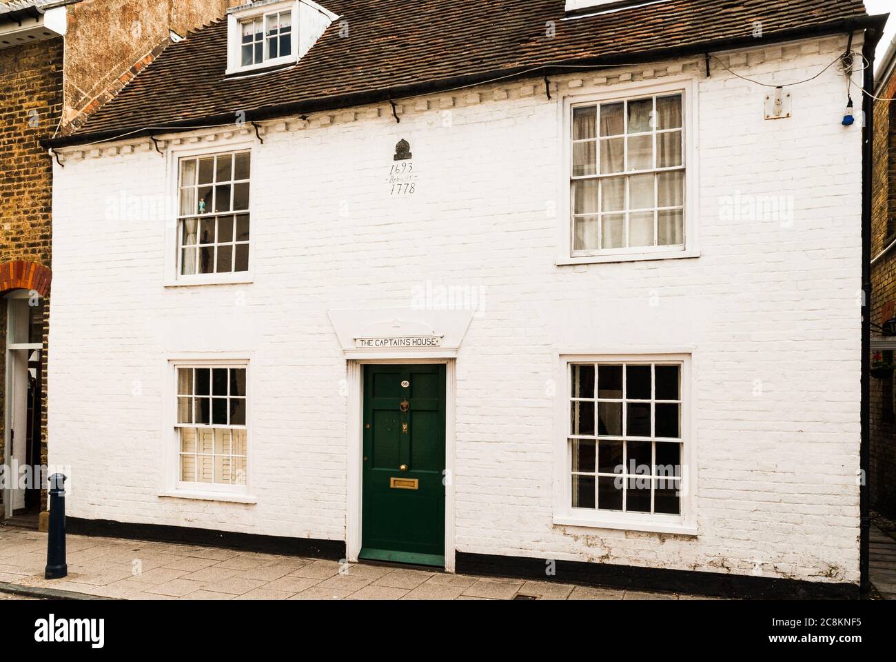The Captain's House, Whitstable, Kent. Built 1693 and rebuilt in 1778 ...