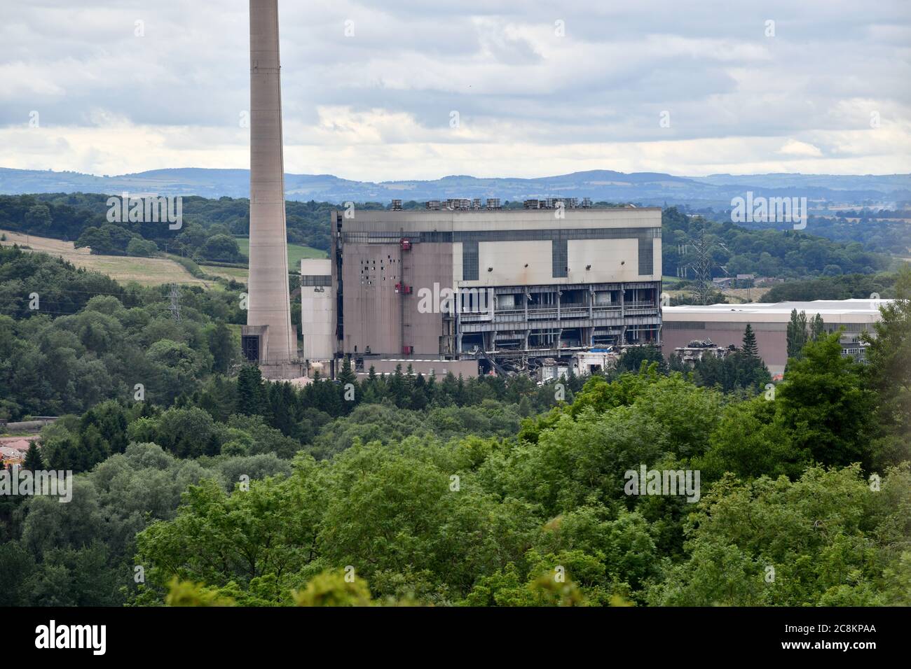 A blot on the landscape. The disused Buildwas Power Station also known ...