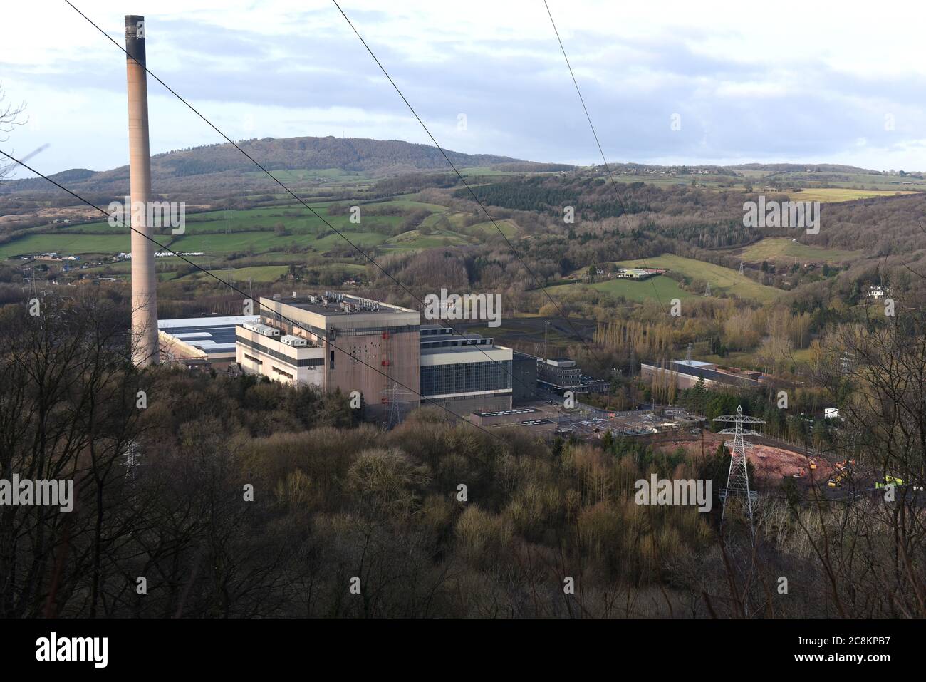 A blot on the landscape. The disused Buildwas Power Station also known ...