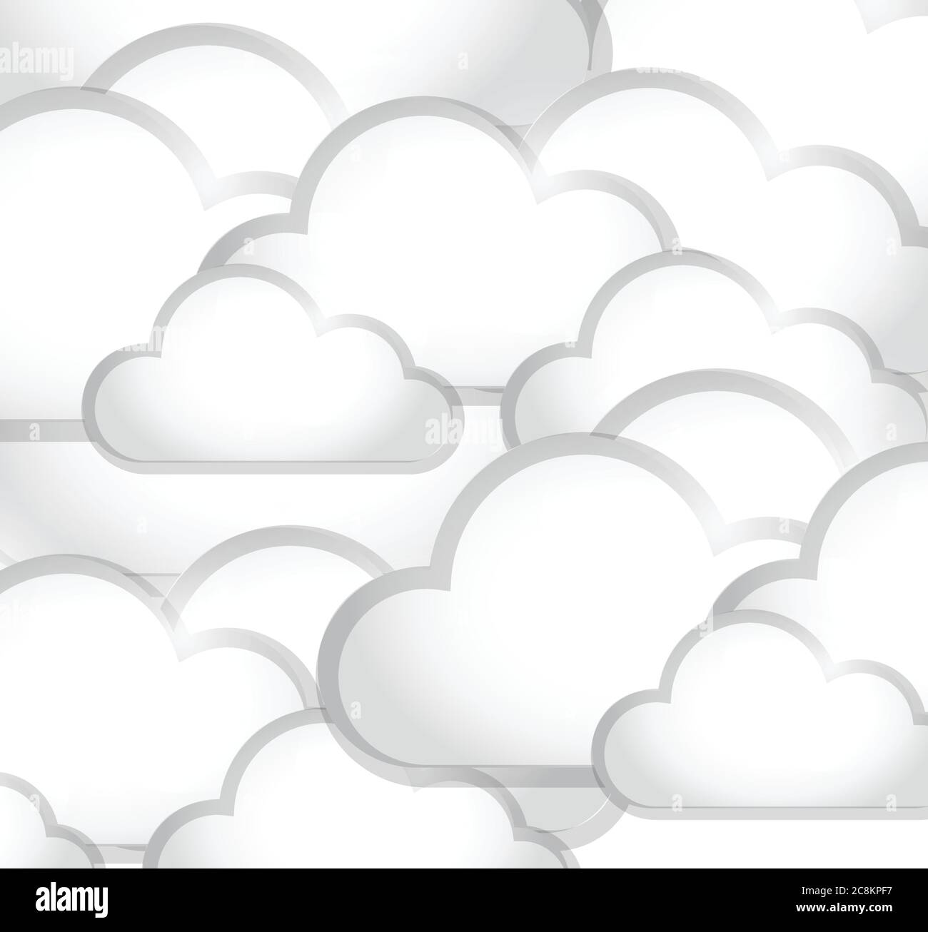 Clouds illustration design over a white background Stock Vector Image ...