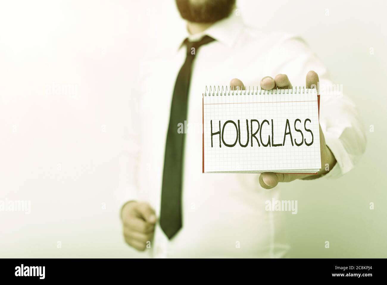 Handwriting text writing Hourglass. Conceptual photo instrument for ...