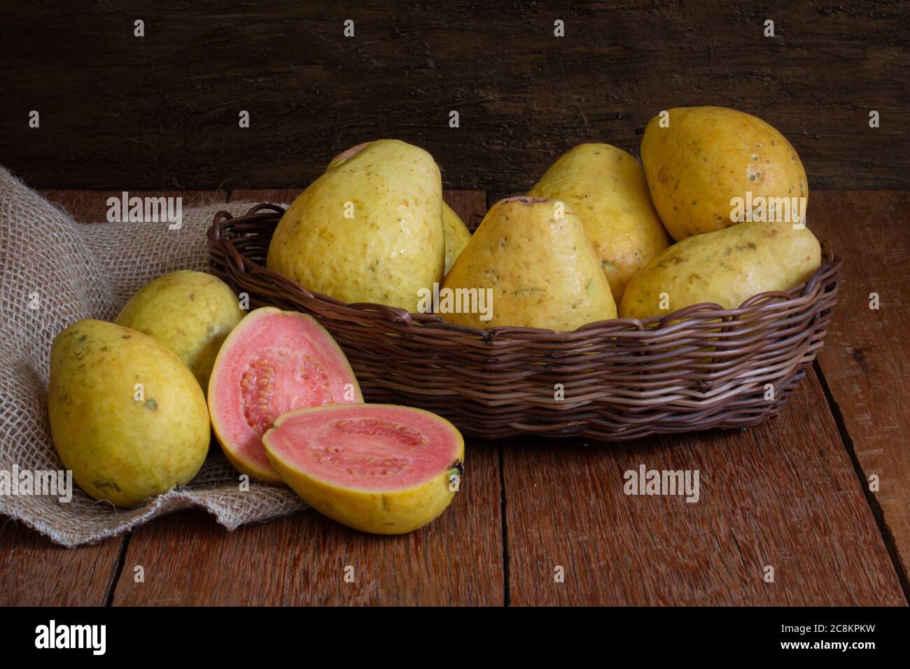 Guava fruit cut in half hi-res stock photography and images - Alamy