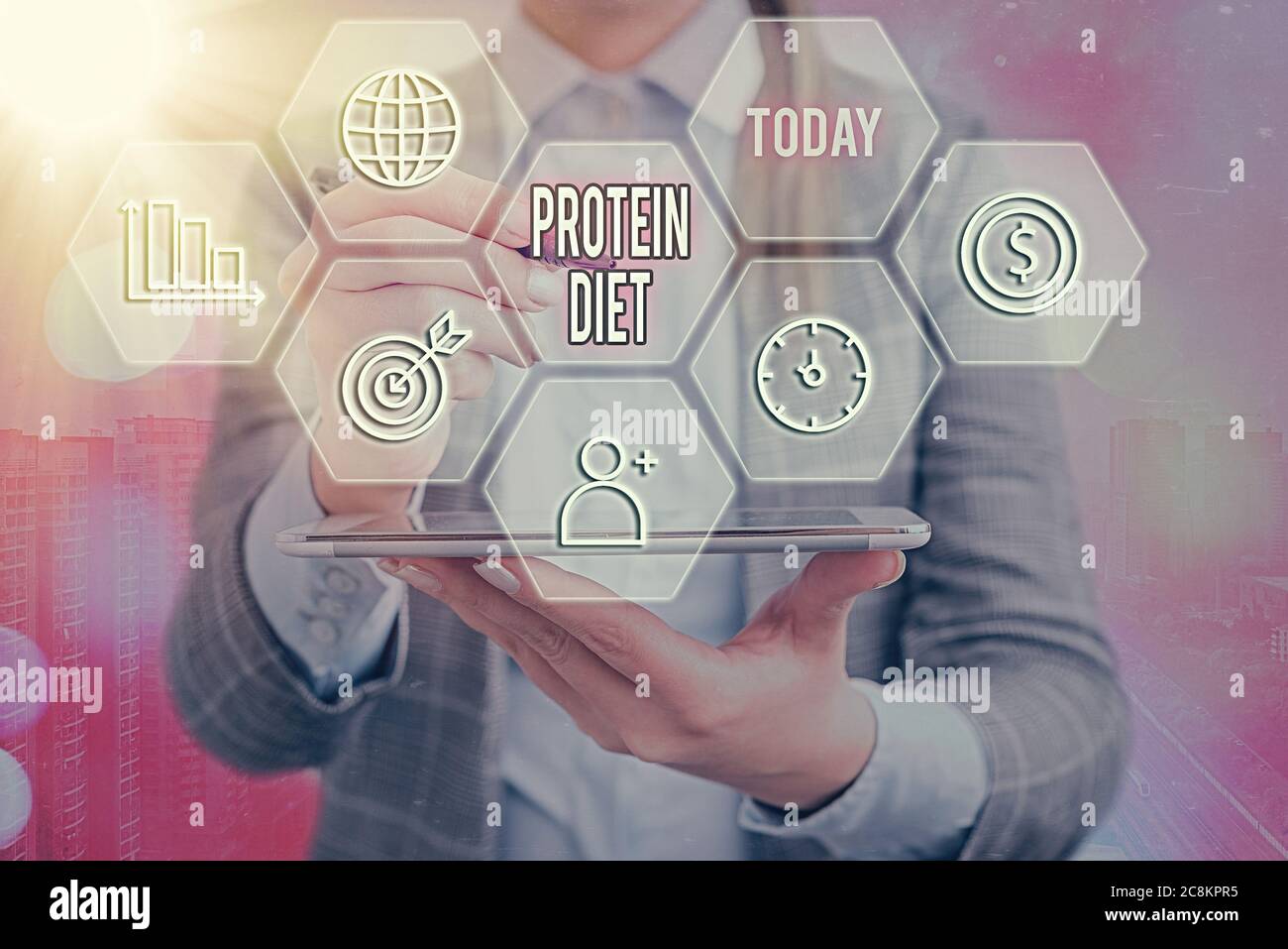 Word writing text Protein Diet. Business photo showcasing consumption ...