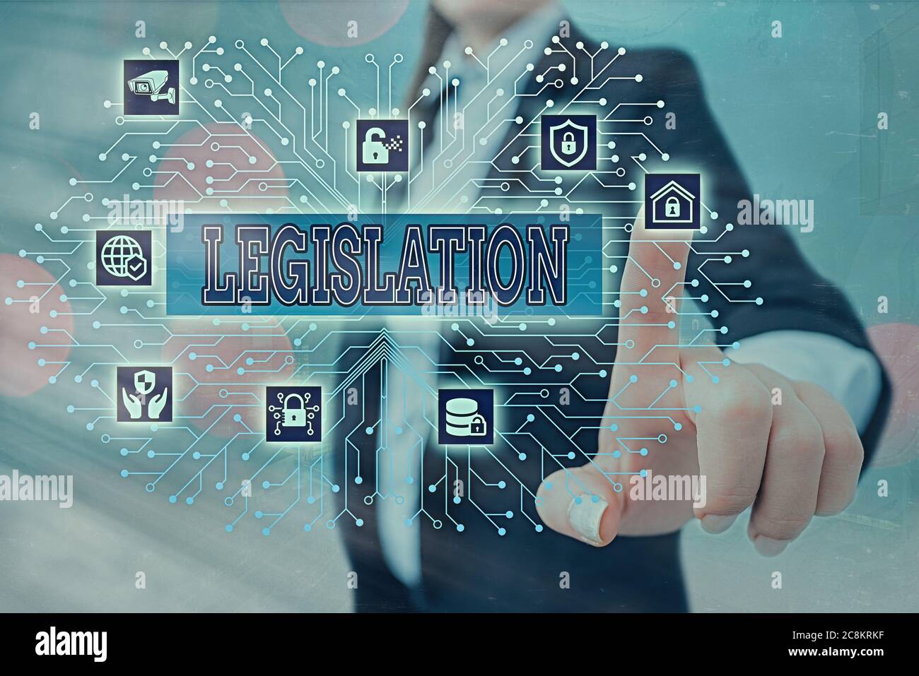 Writing note showing Legislation. Business concept for the exercise of ...